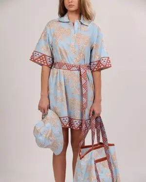 Las Surenas Poplin Short Dress Africa