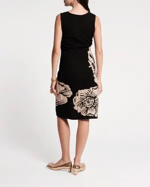 FRANCES VALENTINE Swan Shift Dress Carefree Chrysanthemum