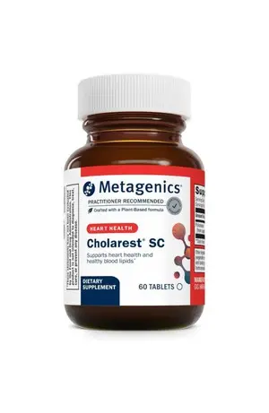 METAGENICS Cholarest Sc Policosanol Cardiovascular Support Supplement 60 Tablets - None