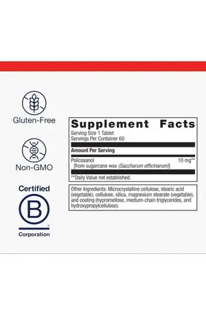METAGENICS Cholarest Sc Policosanol Cardiovascular Support Supplement 60 Tablets