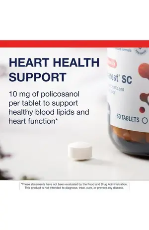 METAGENICS Cholarest Sc Policosanol Cardiovascular Support Supplement 60 Tablets