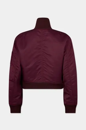 Dsquared2 Aviator Wash 80's Kiodo Bomber Jacket - Bordeaux