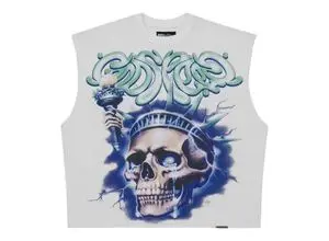 GODSPEED Liberty Tears Sleeveless Shirt - White