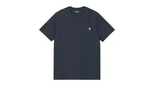 Carhartt Wip Short Sleeve American Script T-shirt - Deep Night