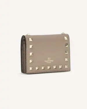 Valentino Garavani Rockstud Leather Wallet