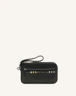 Valentino Garavani Rockstud Clutch Bag - Black