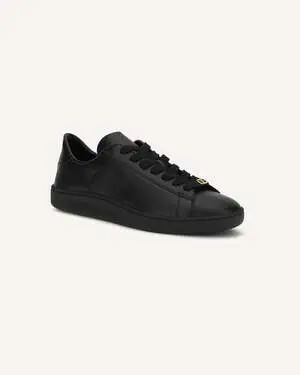 Valentino Garavani Royco Nappa Calfskin Lace-up Sneakers With Vlogo Signature