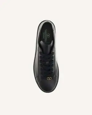 Valentino Garavani Royco Nappa Calfskin Lace-up Sneakers With Vlogo Signature
