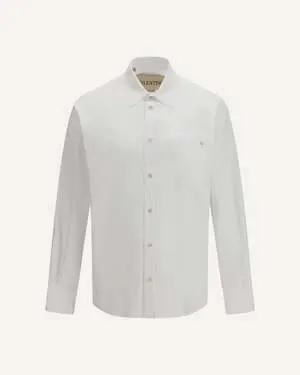 Valentino Garavani Light Cotton Oxford Shirt With Vgold