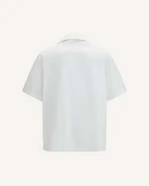 Valentino Garavani Cotton Poplin Bowling Shirt With Vgold