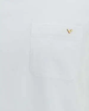 Valentino Garavani Cotton T-shirt With Vgold Ale
