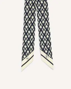 Valentino Garavani Twill Tout La V Scarf
