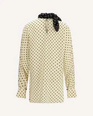 Valentino Garavani Polka Dot Blouse With Side Bow