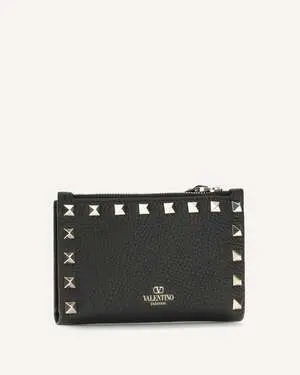 Valentino Garavani Rockstud Zip Card Holder