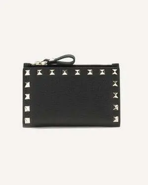 Valentino Garavani Rockstud Zip Card Holder