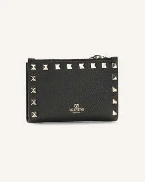 Valentino Garavani Rockstud Zip Card Holder