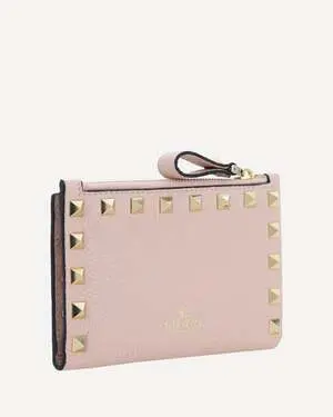 Valentino Garavani Rockstud Zip Card Holder