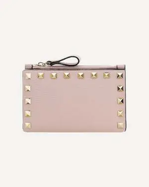 Valentino Garavani Rockstud Zip Card Holder
