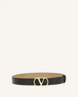 Valentino Garavani Reversible Vlogo Signature Belt - Black