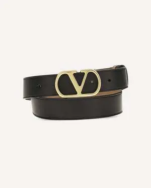 Valentino Garavani Reversible Vlogo Signature Belt - Black