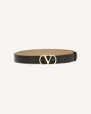 Valentino Garavani Reversible Vlogo Signature Belt - Black