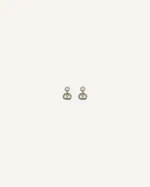 Valentino Garavani Ovalette Earrings In Metal And Swarovski Crystals - Gold