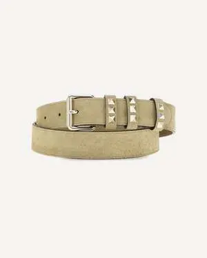 Valentino Garavani Rockstud Suede Belt