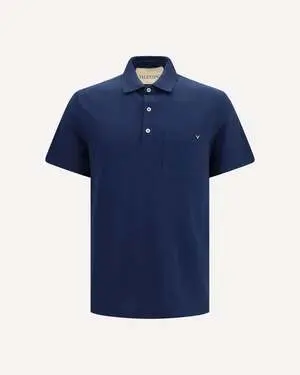 Valentino Garavani Cotton Piqué Polo With Vlogo
