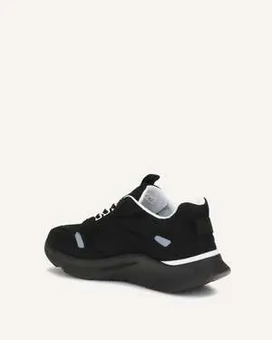 Valentino Garavani Demivee Mesh And Suede Low Top Sneakers - Black