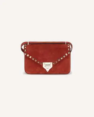 Valentino Garavani Rockstud Mini Suede Shoulder Bag