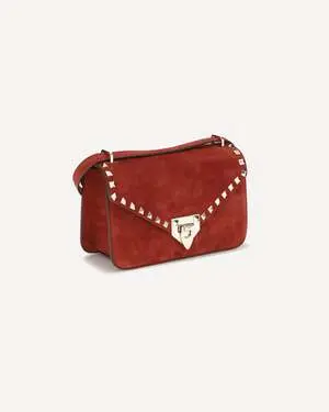 Valentino Garavani Rockstud Mini Suede Shoulder Bag