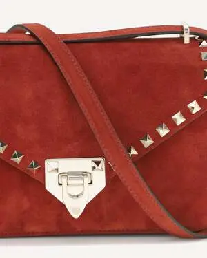 Valentino Garavani Rockstud Mini Suede Shoulder Bag