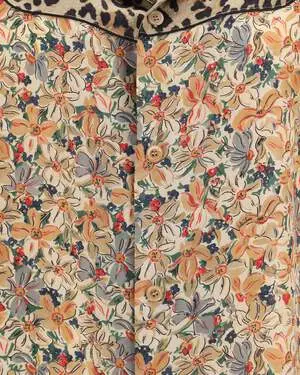 Valentino Garavani Short-sleeve Floral And Leopard Print Shirt