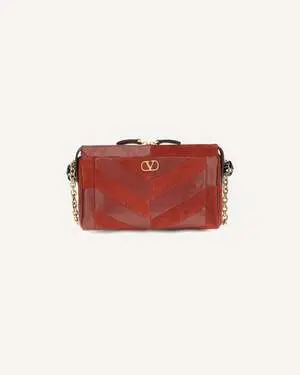 Valentino Garavani Panthea Shoulder Bag Chevron Pattern