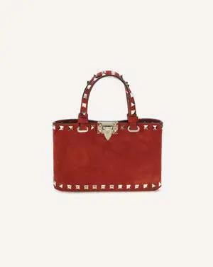 Valentino Garavani Suede Rockstud Mini Handbag