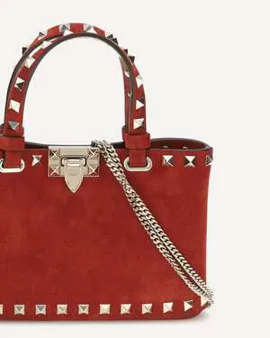 Valentino Garavani Suede Rockstud Mini Handbag