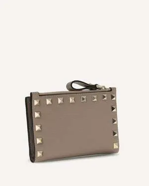 Valentino Garavani Rockstud Zip Card Holder