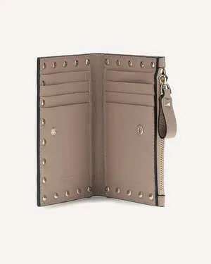 Valentino Garavani Rockstud Zip Card Holder