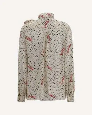 Valentino Garavani Crepe De Chine Bow-neck Shirt