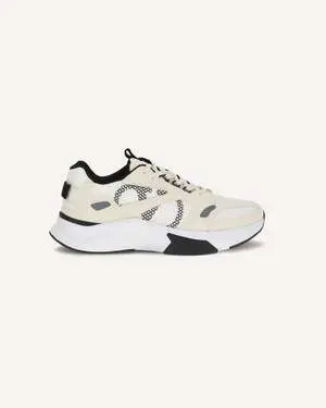 Valentino Garavani Demivee Mesh And Suede Sneakers - White