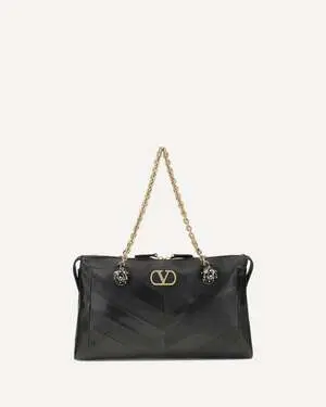 Valentino Garavani Panthea Chevron Medium Shoulder Bag