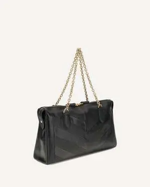 Valentino Garavani Panthea Chevron Medium Shoulder Bag