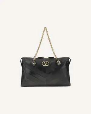 Valentino Garavani Panthea Chevron Medium Shoulder Bag