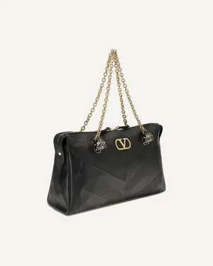 Valentino Garavani Panthea Chevron Medium Shoulder Bag