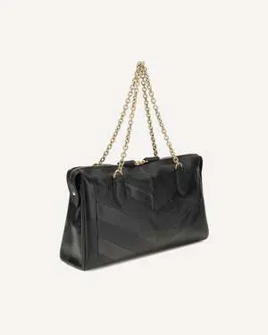 Valentino Garavani Panthea Chevron Medium Shoulder Bag