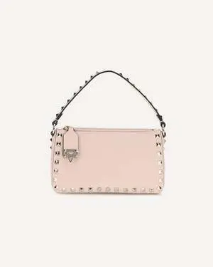 Valentino Garavani Rockstud Leather Shoulder Bag - Pink