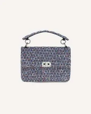 Valentino Garavani Rockstud Spike Tweed Handbag