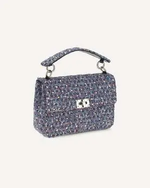 Valentino Garavani Rockstud Spike Tweed Handbag