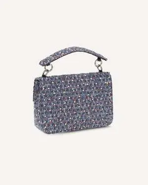 Valentino Garavani Rockstud Spike Tweed Handbag