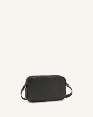 Valentino Garavani Grained Leather Crossbody Bag With Zip
